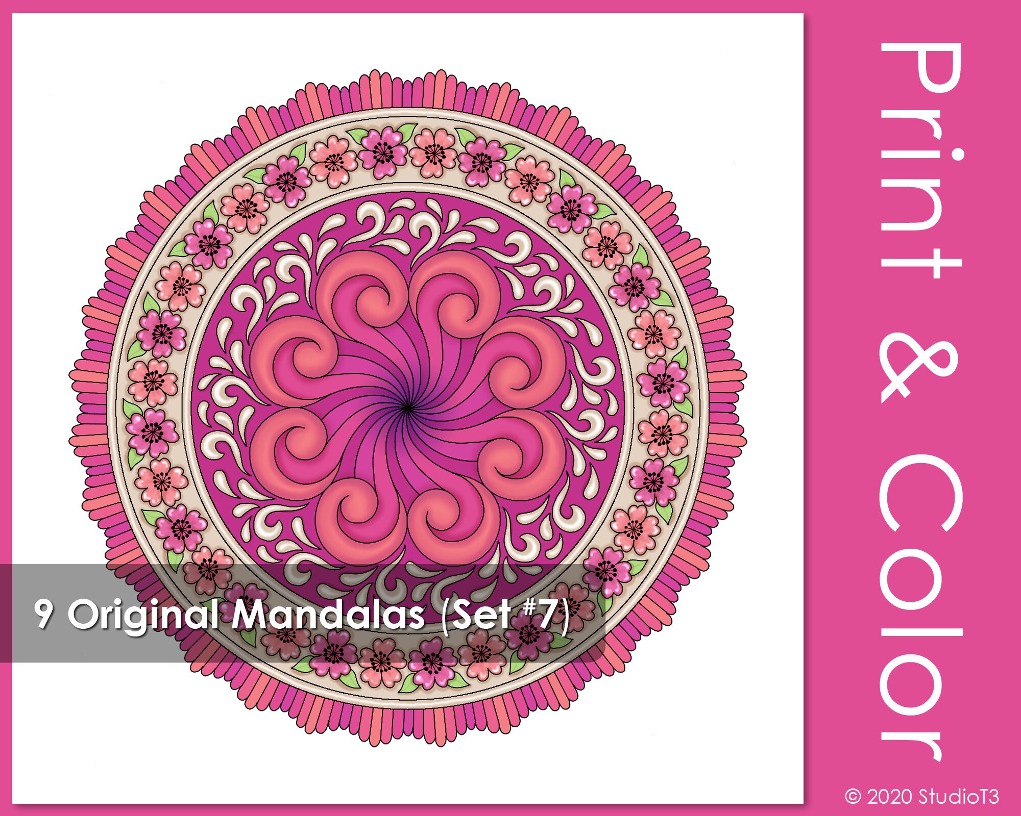Mandala Coloring Pages // Art Therapy // Adult Coloring Pages - Etsy