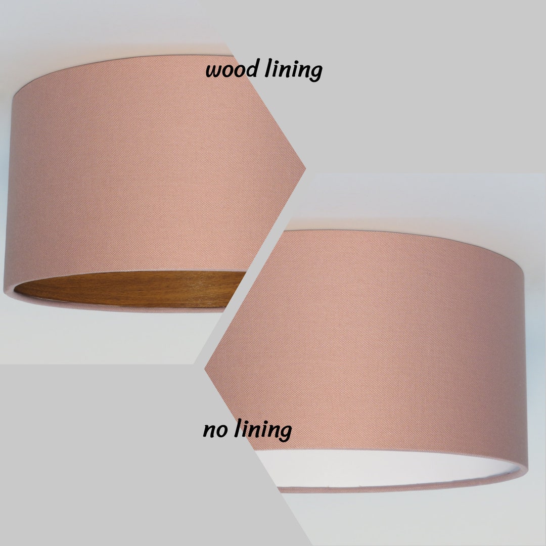 Handmade Rose Ash Lampshade Wood Lining No Lining Pendant - Etsy