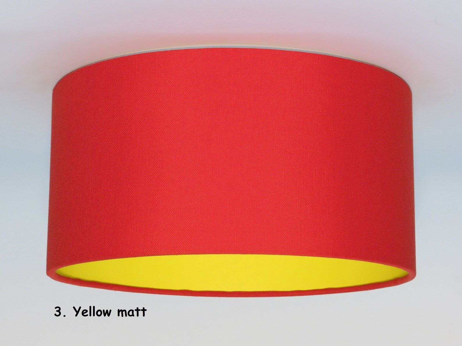 Handmade Red Lamp Shade Different Colors Matt Foil Pendant - Etsy