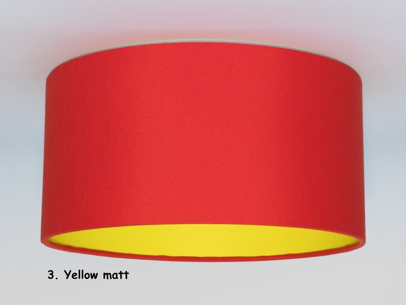 Handmade Red Lamp Shade, Different Colors Matt Foil, Pendant, Hanging ...