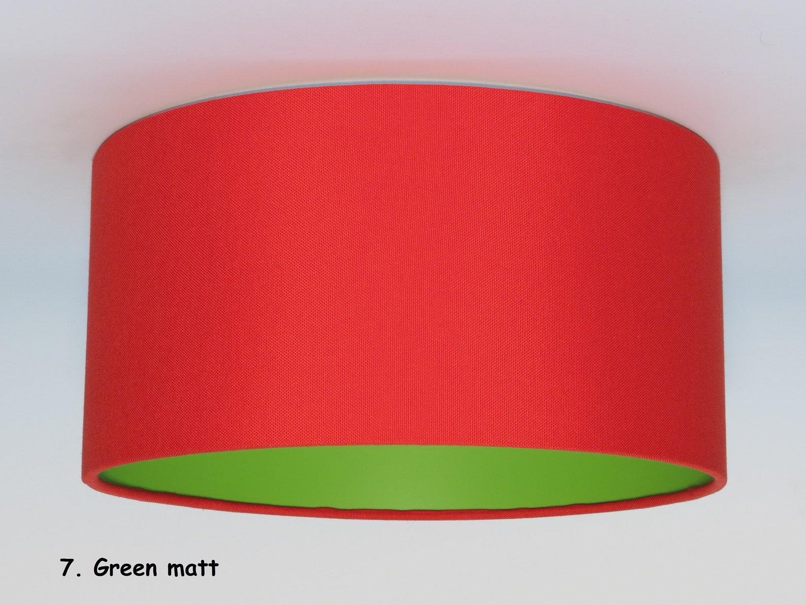 Handmade Red Lamp Shade Different Colors Matt Foil Pendant - Etsy