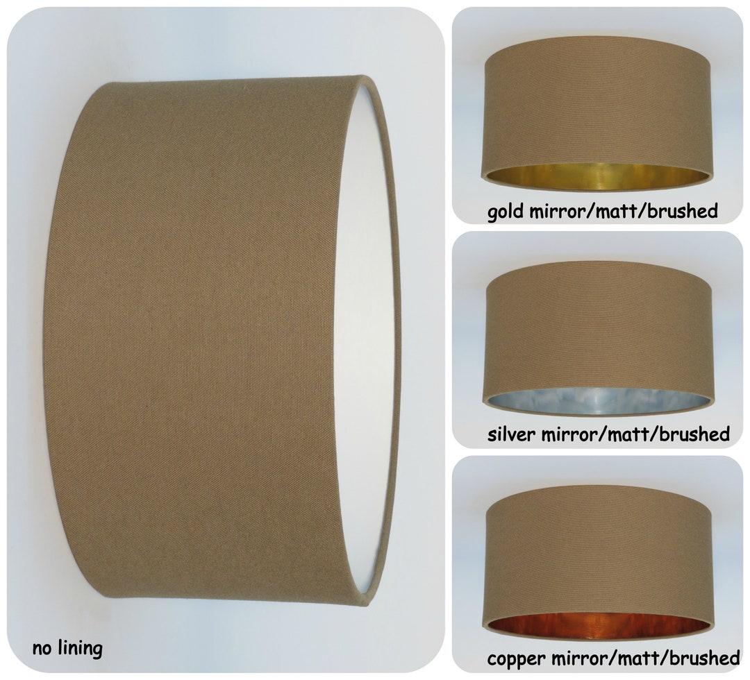 Handmade Army Green Lamp Shade, Gold, Silver, Copper, Mirror, Matt ...