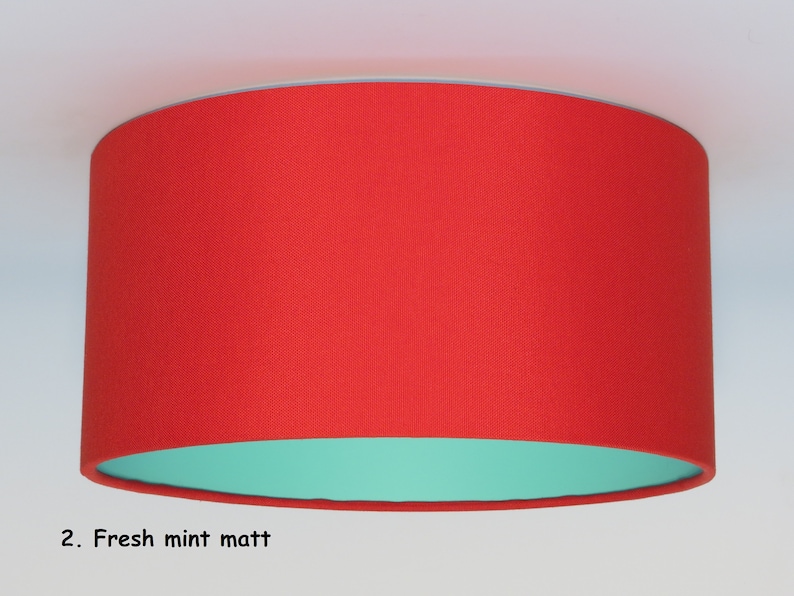 Handmade Red Lamp Shade, Different Colors Matt Foil, Pendant, Hanging ...