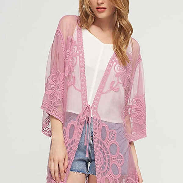 Pink Lace Jacket - Etsy