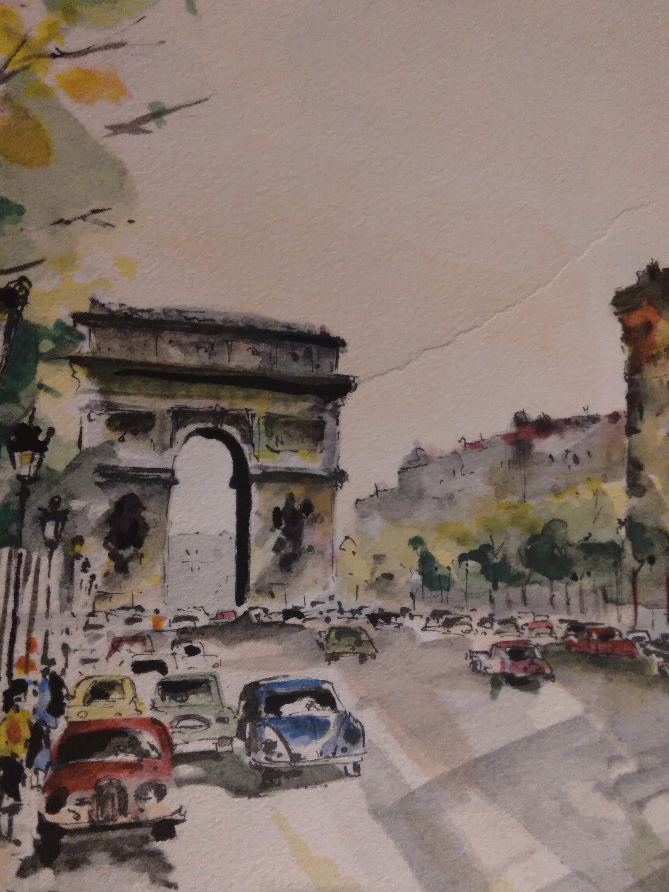 Vintage Watercolor Paintings by G Lelong Lot of 4 - Etsy