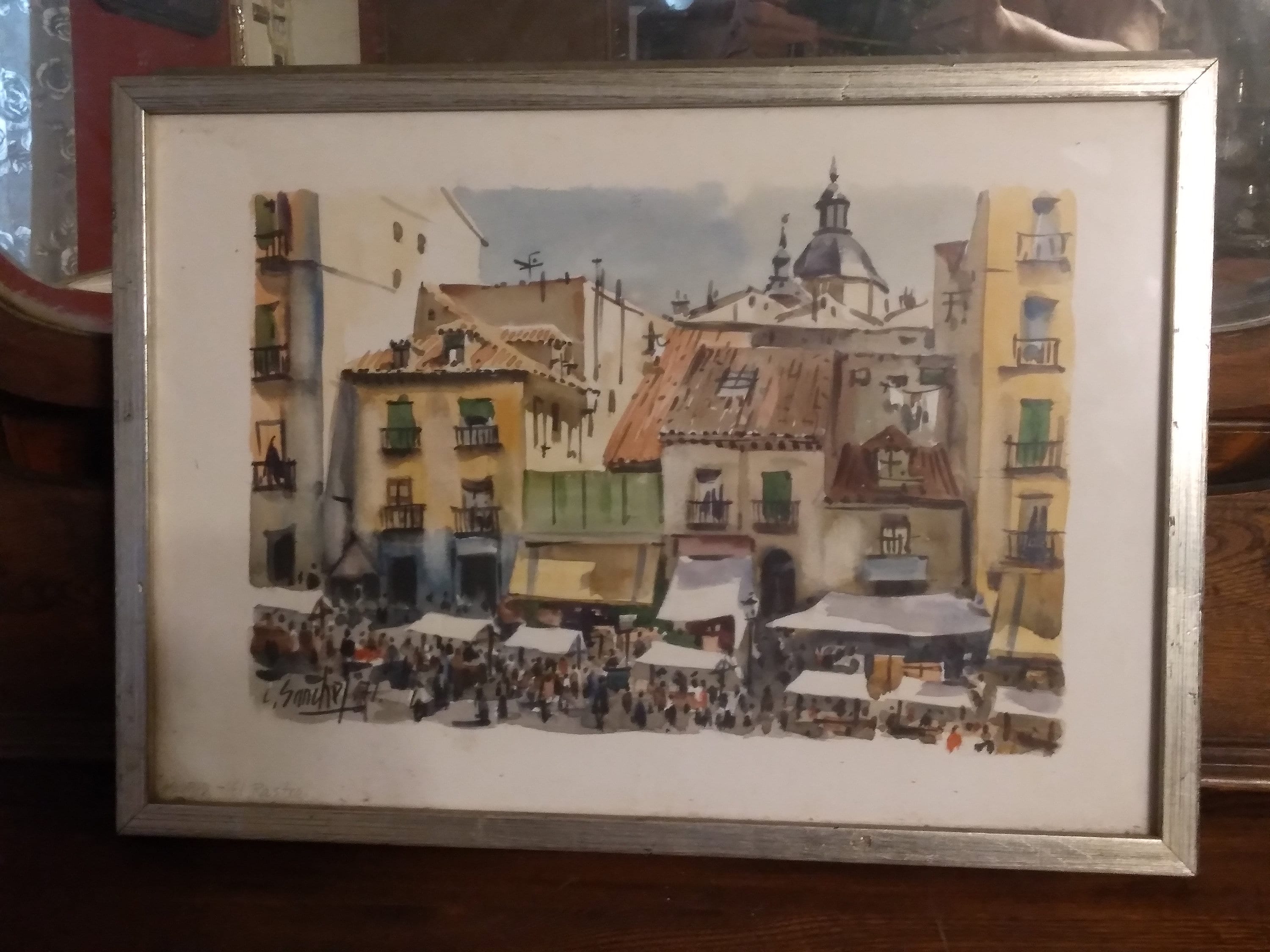 Vintage Watercolor Paintings of Spain by C Sanchez Lot of 2 - Etsy