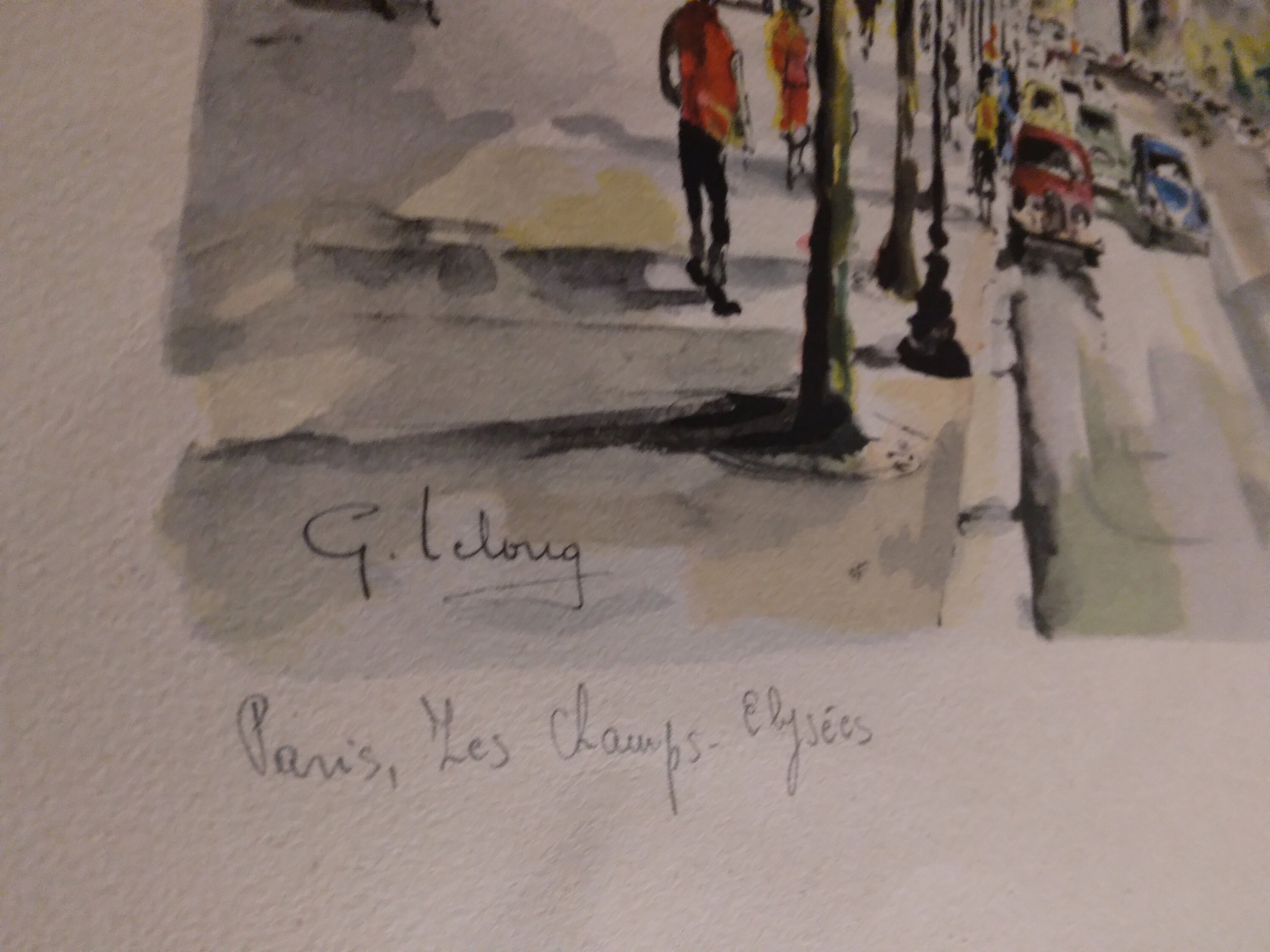 Vintage Watercolor Paintings by G Lelong Lot of 4 - Etsy