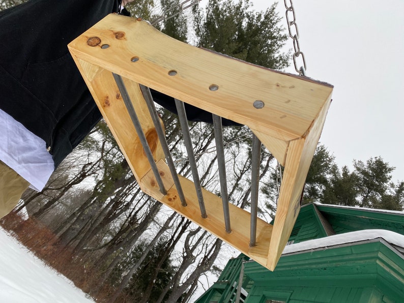 Homemade Live Edge Wood Pot & Pant Hanger Rack | Etsy