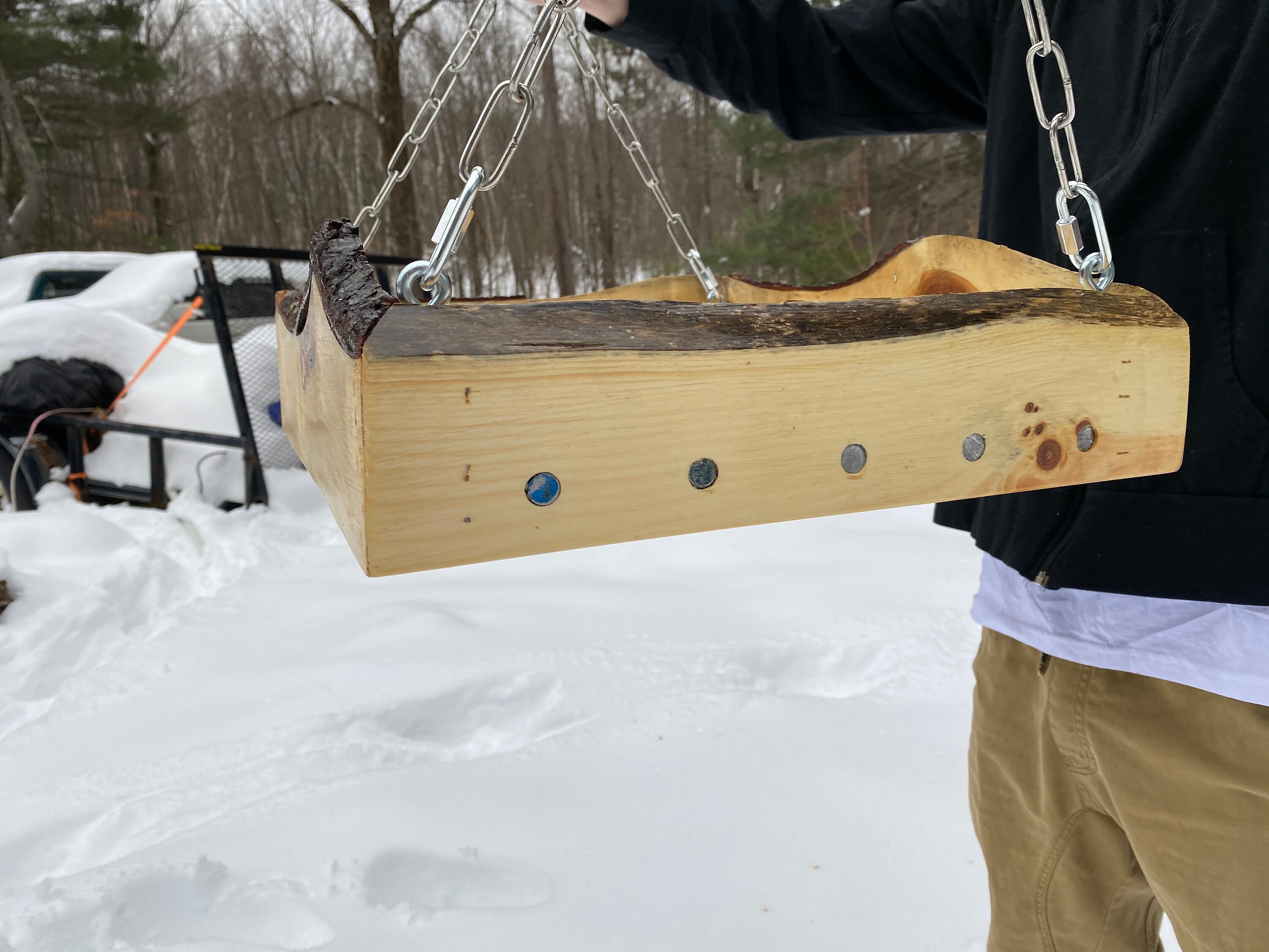 Homemade Live Edge Wood Pot & Pant Hanger Rack - Etsy