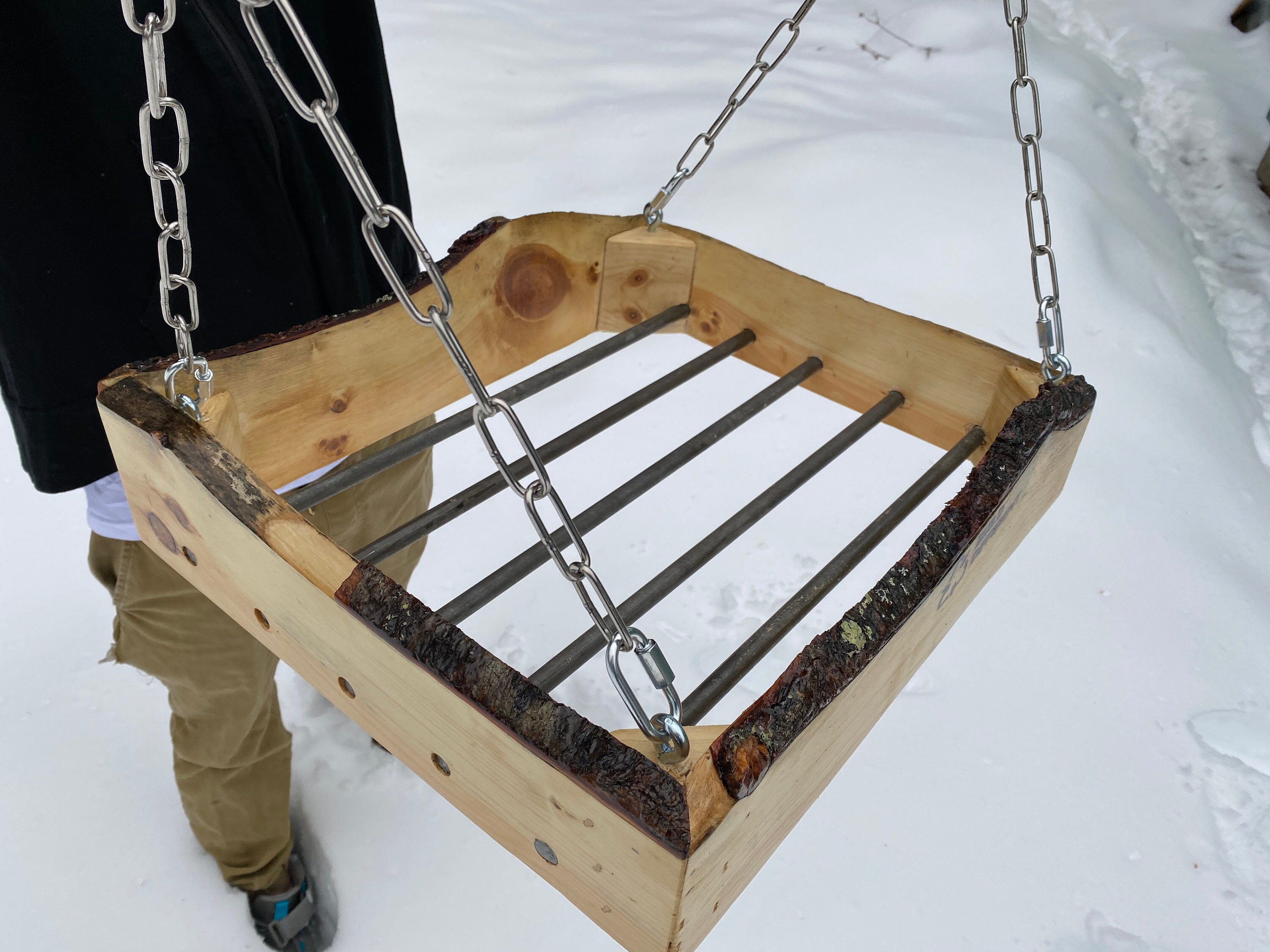 Homemade Live Edge Wood Pot & Pant Hanger Rack - Etsy