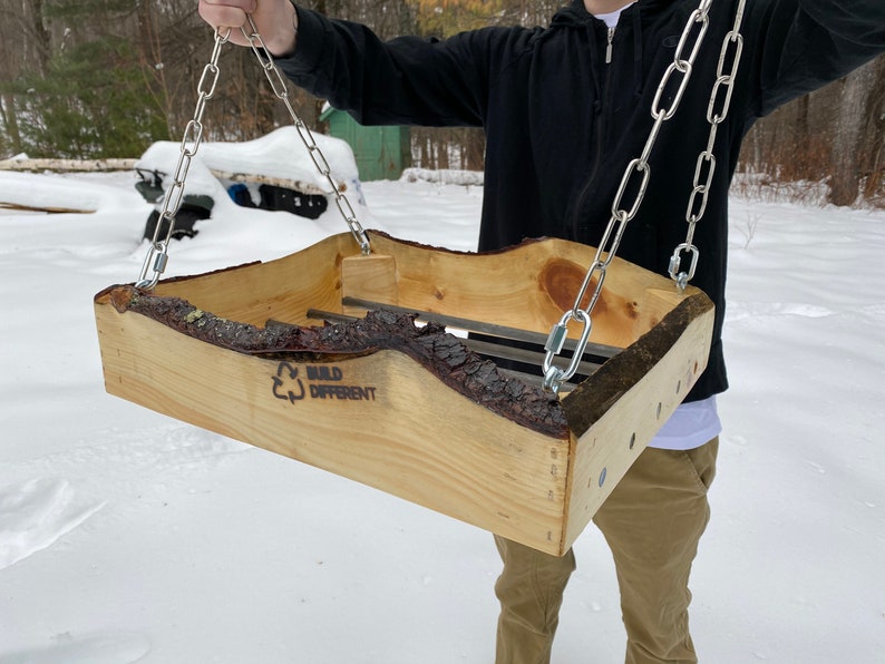 Homemade Live Edge Wood Pot & Pant Hanger Rack - Etsy
