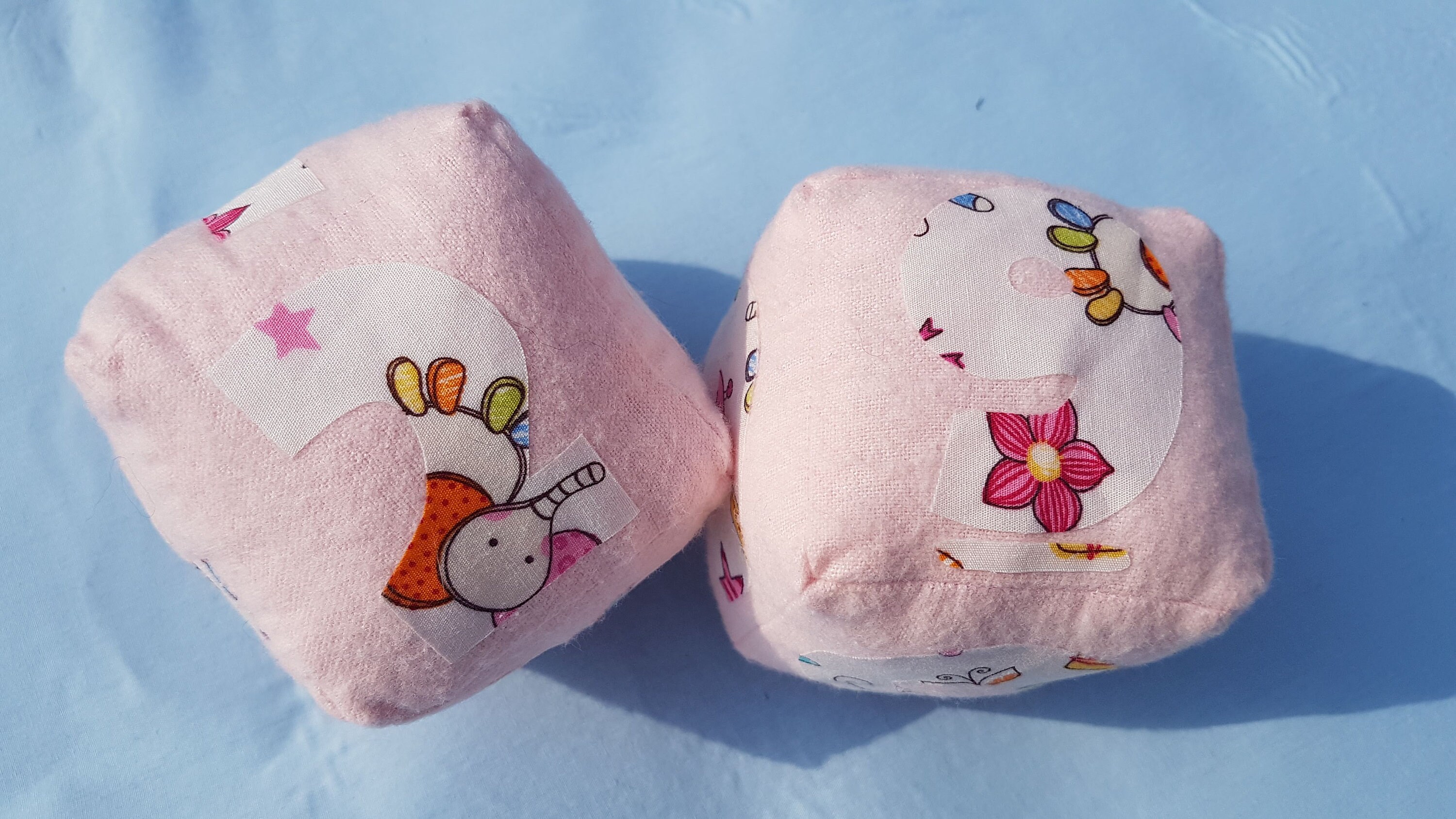 Baby Pink Baby Number Blocks, Plushie Textile Play, Learning Toy For ...