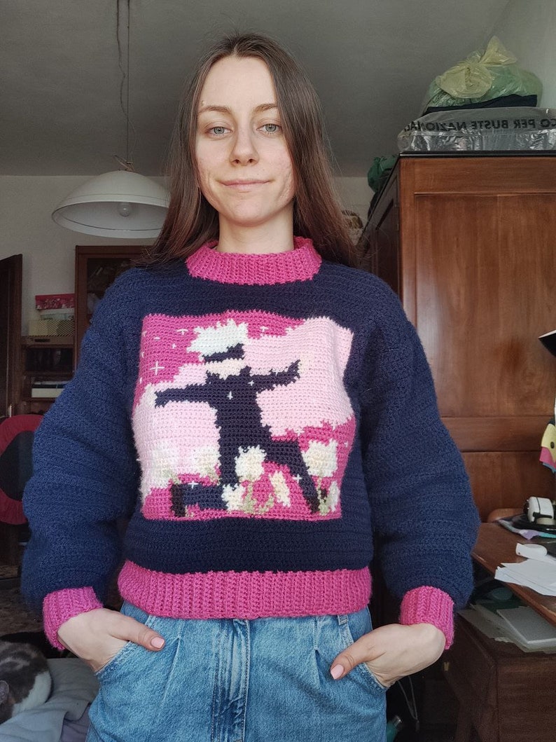 GOJO SWEATER Crochet Pattern | Jujutsu Kaisen Gojo Satoru Running ...