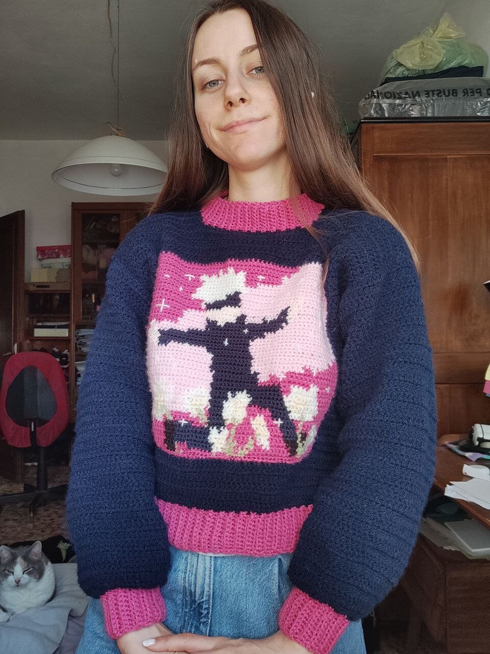 GOJO SWEATER Crochet Pattern | Jujutsu Kaisen Gojo Satoru Running ...
