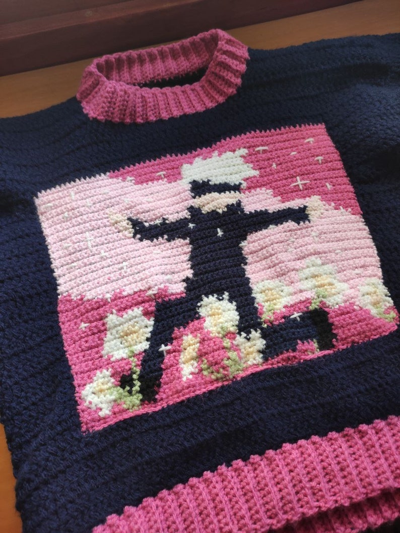 GOJO SWEATER Crochet Pattern | Jujutsu Kaisen Gojo Satoru Running ...