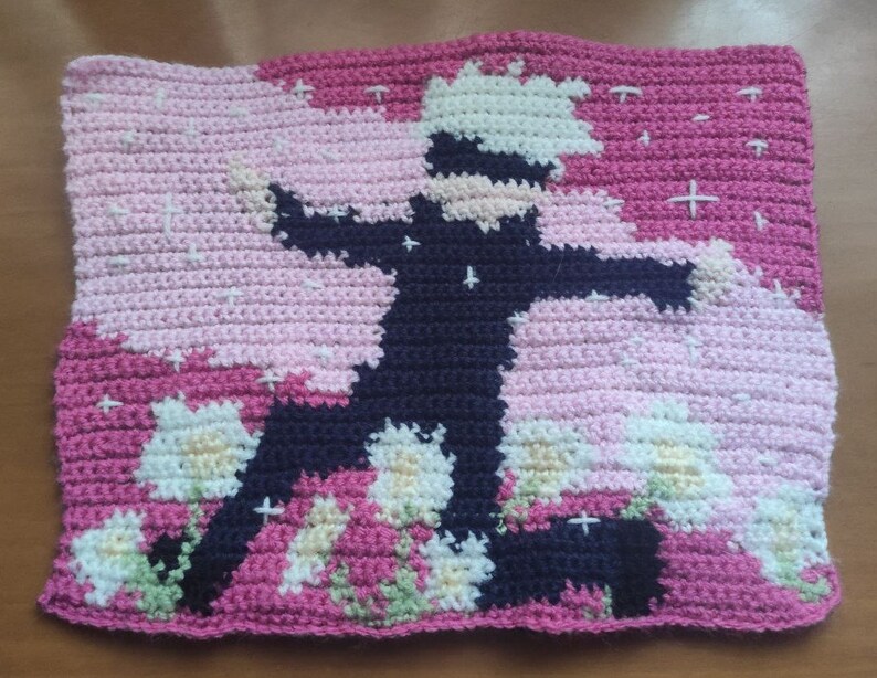 GOJO SWEATER Crochet Pattern | Jujutsu Kaisen Gojo Satoru Running ...