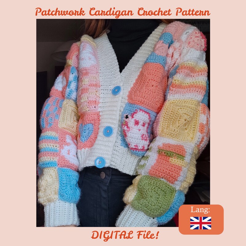 Patchwork Cardigan - Etsy