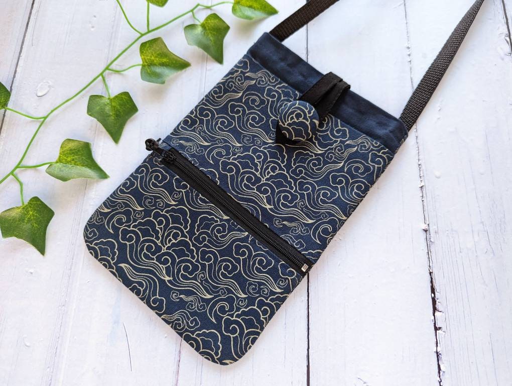 Zambian Chitenge Cloth And Brown Leather Cross Body Bag