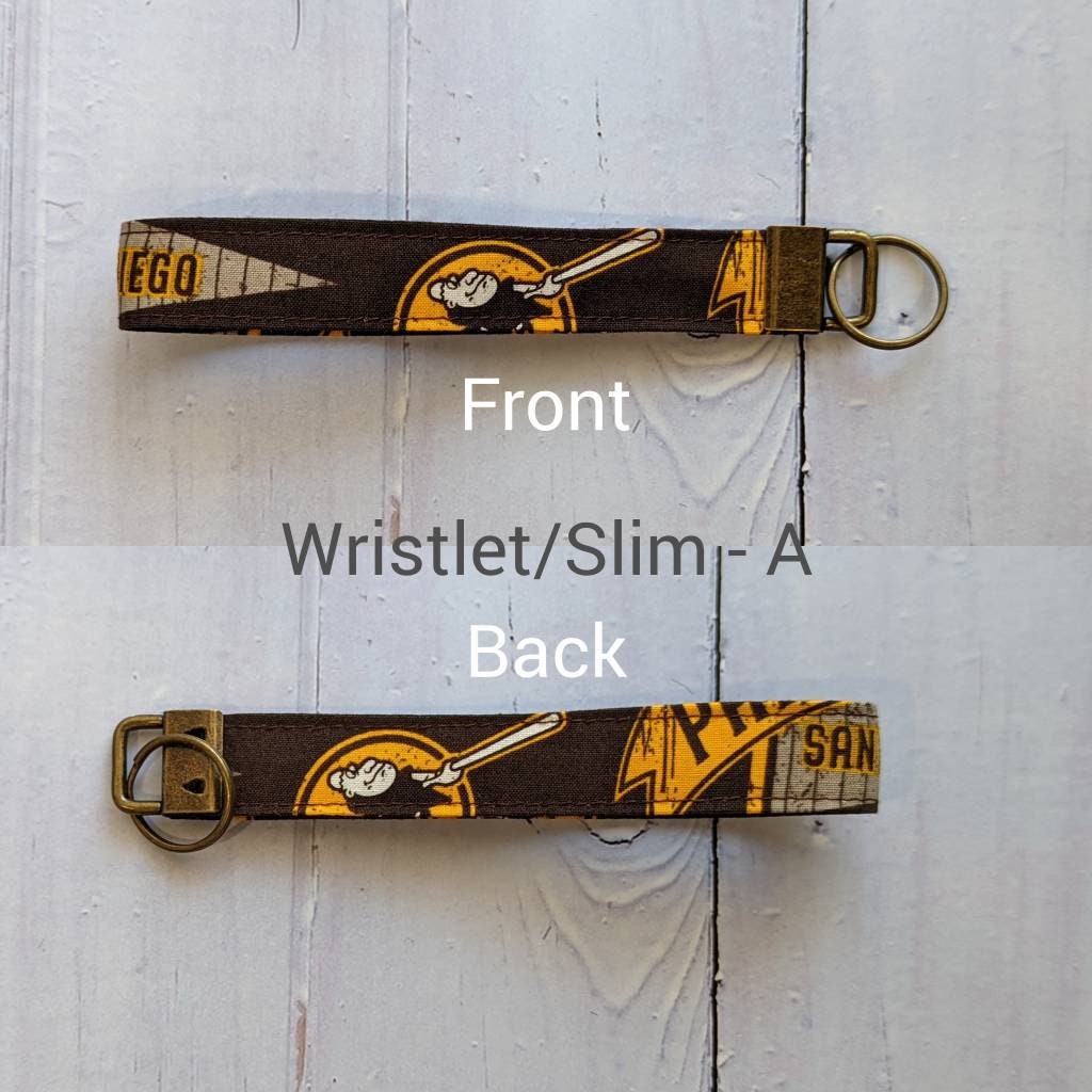 San Diego Padres Key Fob: Fabric Wristlet Keychain - Etsy