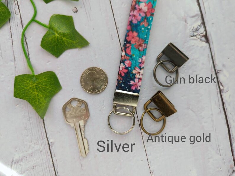 Sakura/teal&deep Blue Key Fob Japanese Kimono Pattern Fabric - Etsy