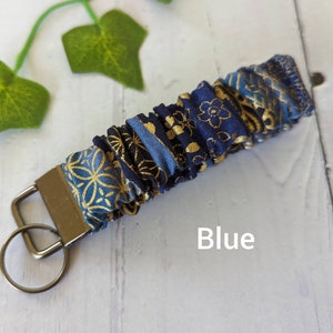 Scrunchie Key Fob Japanese Kimono Pattern Fabric Keychain - Etsy