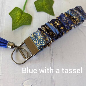 Scrunchie Key Fob Japanese Kimono Pattern Fabric Keychain - Etsy