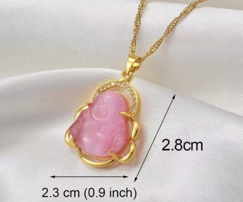Small Jade Buddha Necklace 18k Gold Plated Buddha Necklace - Etsy