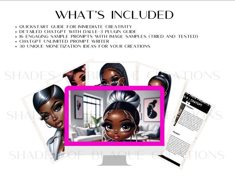 Dall-e3 & Chatgpt V4 AI Art Prompt Guide | 16 Sample Prompts | White ...