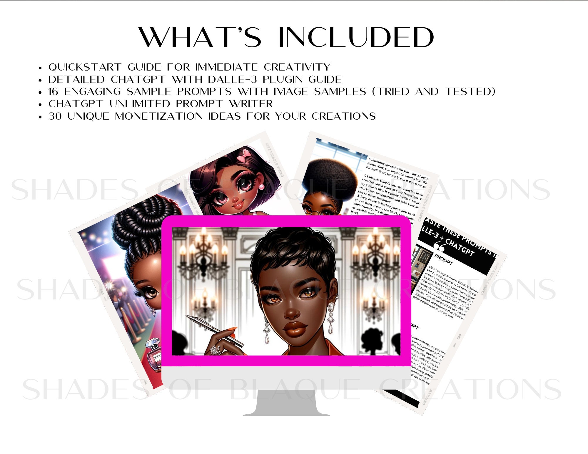 Dall-e3 & Chatgpt V4 Ai Art Prompt Guide 16 Sample Prompts Chat GPT ...