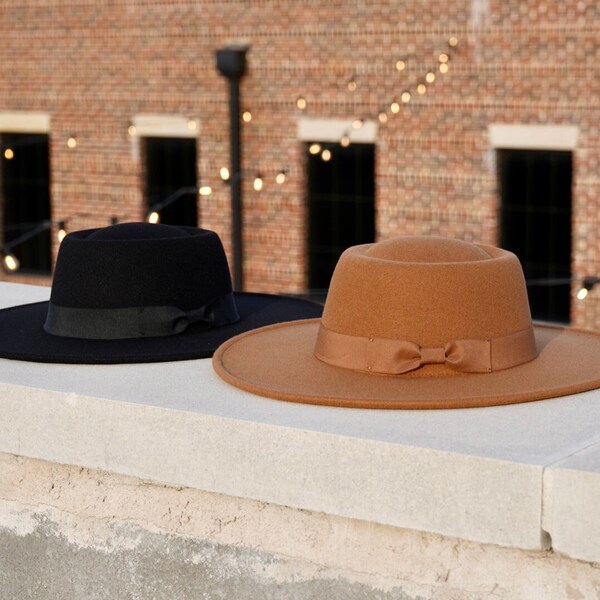 Flat Crown Cowboy Hat - Etsy