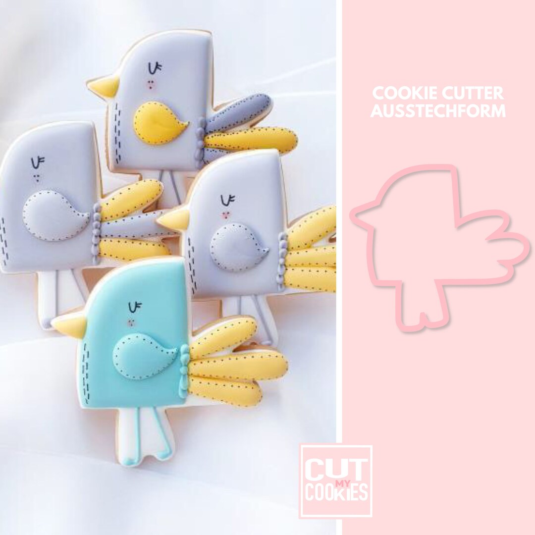 324 Bird - Spring Cookie Cutter - Cookie Cutter - Fondant Cutter - Clay ...