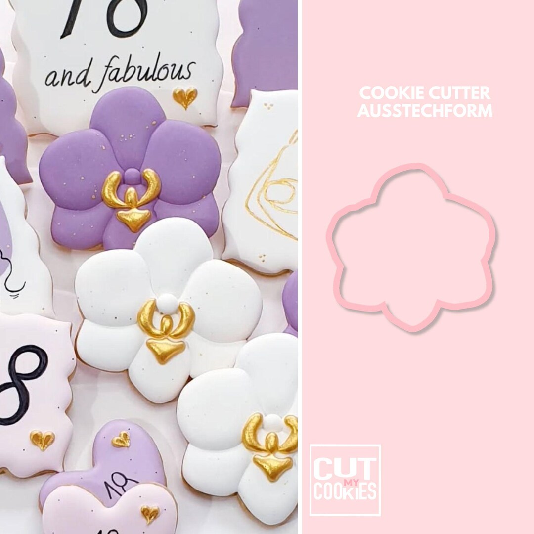 2582 Orchid - Cookie Cutter - Fondant Cutter - Clay Cutter - Dough ...