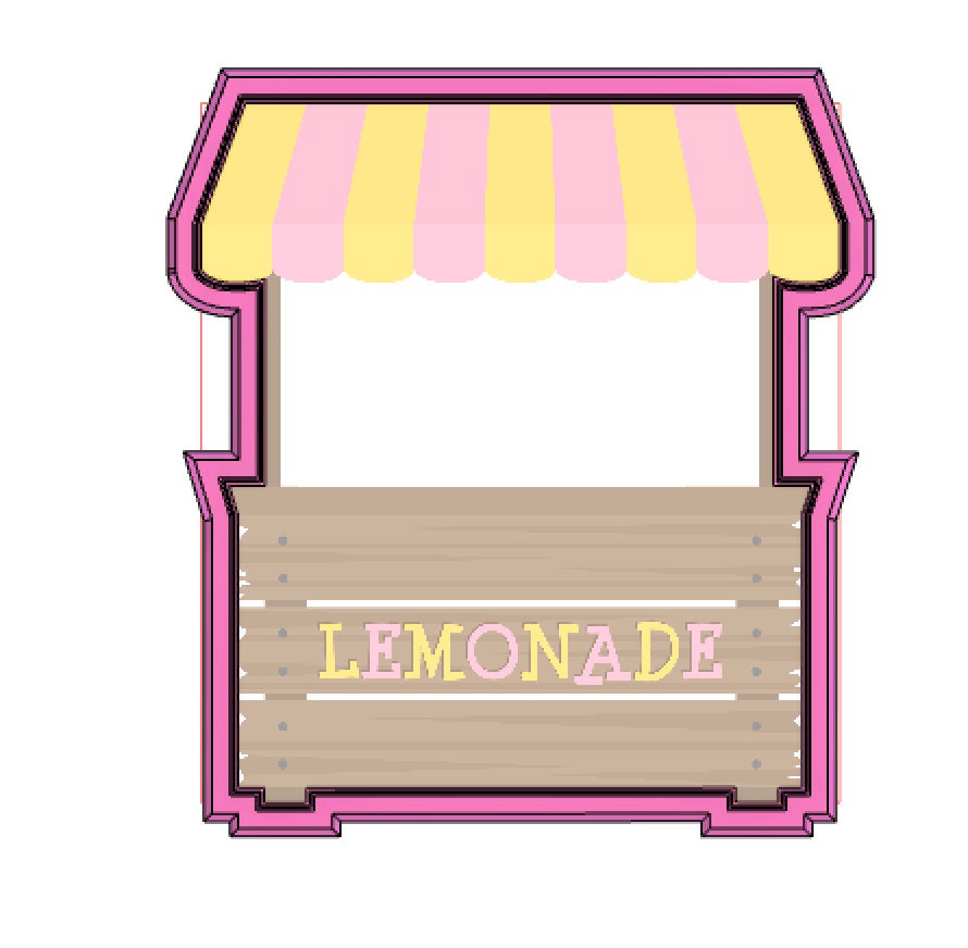 Lemonade Stand Cookie Cutter Fondant Cutter Clay Cutter | Etsy