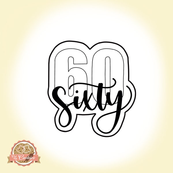 60th Birthday Cookies - Etsy