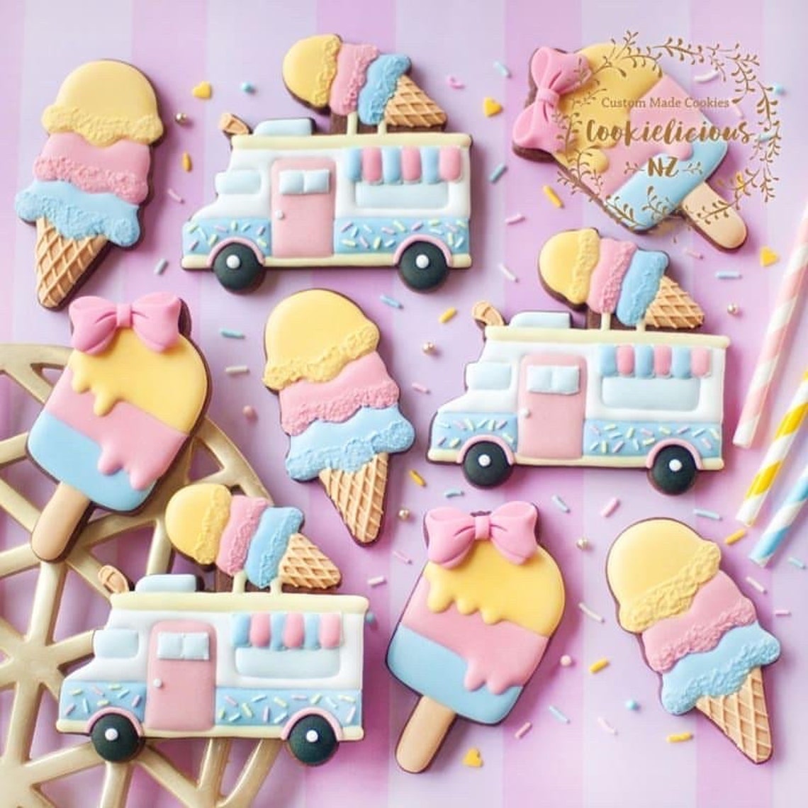 Popsicle with bow Cookie Cutter Fondant Cutter Clay | Etsy