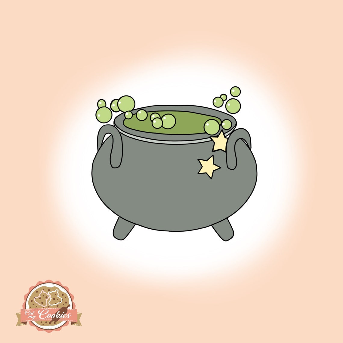 Cookie Cutter Witch Cauldron Fondant Cutter Clay Cutter | Etsy