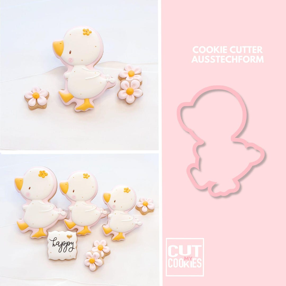 2644 Duck - Nelly - Cookie Cutter - Fondant Cutter - Clay Cutter ...