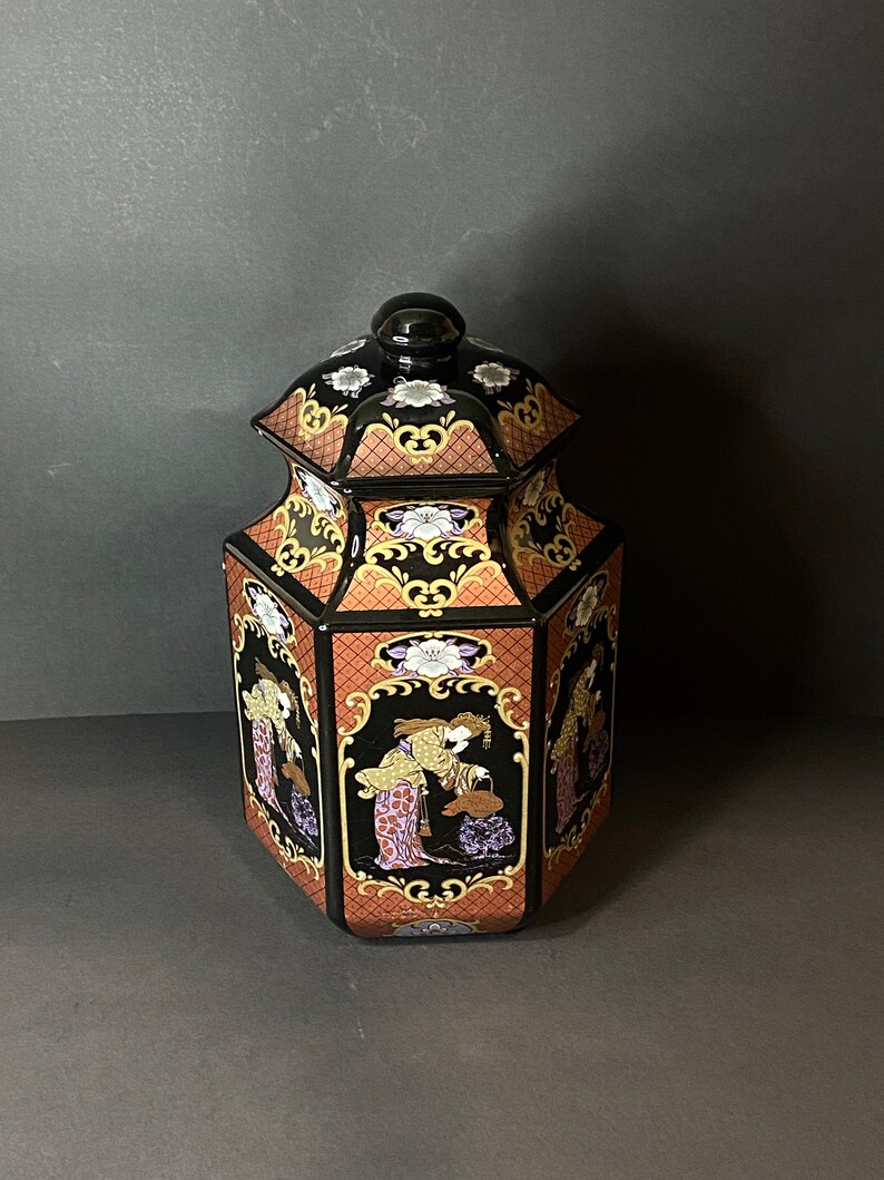 Dos Hermosos Jarrones Vintage Decorados Con Cerámica Fina - Etsy