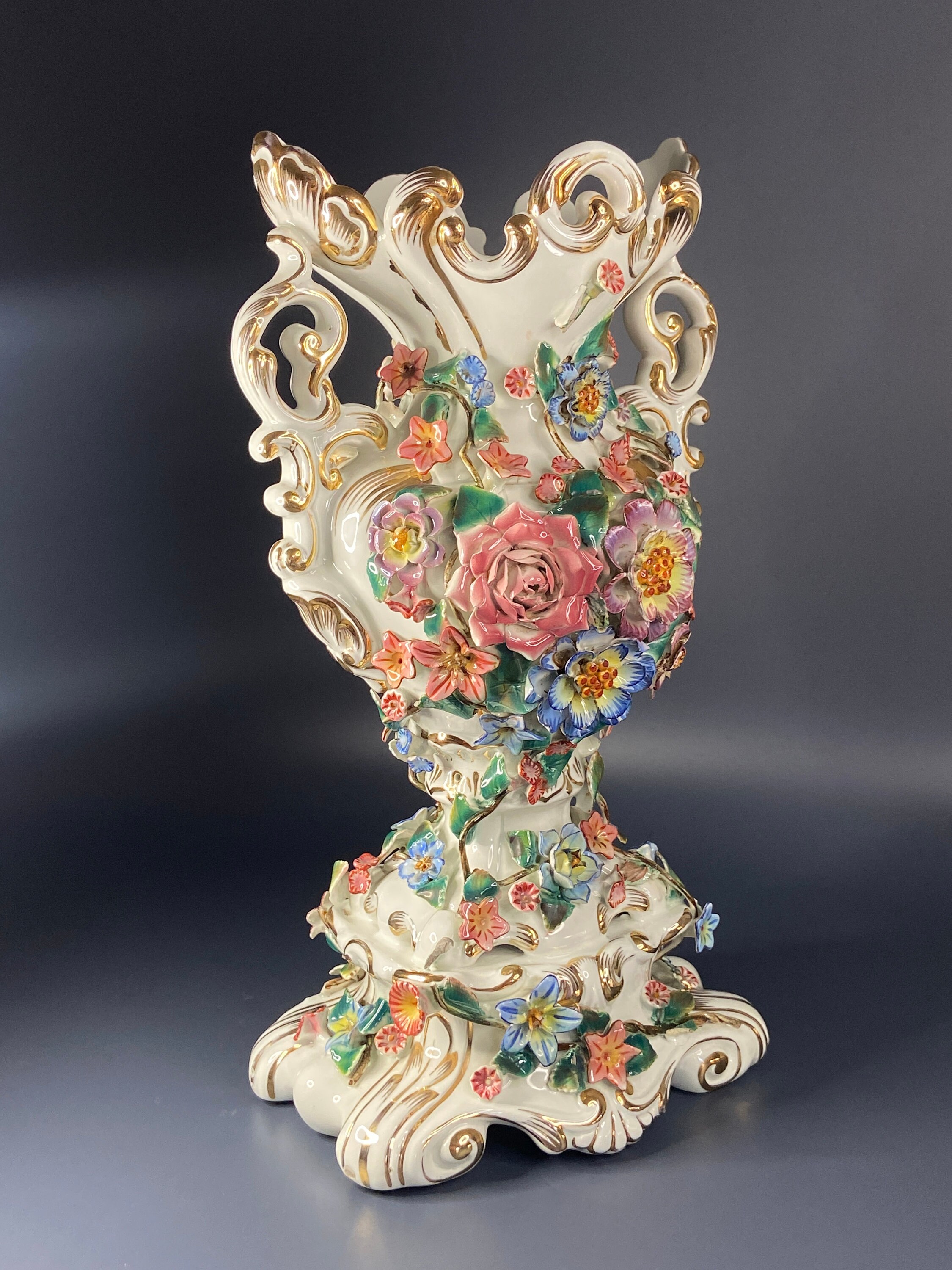 1850s, Rare Antique Coalport Coalbrookdale Vase Porcelain - Etsy