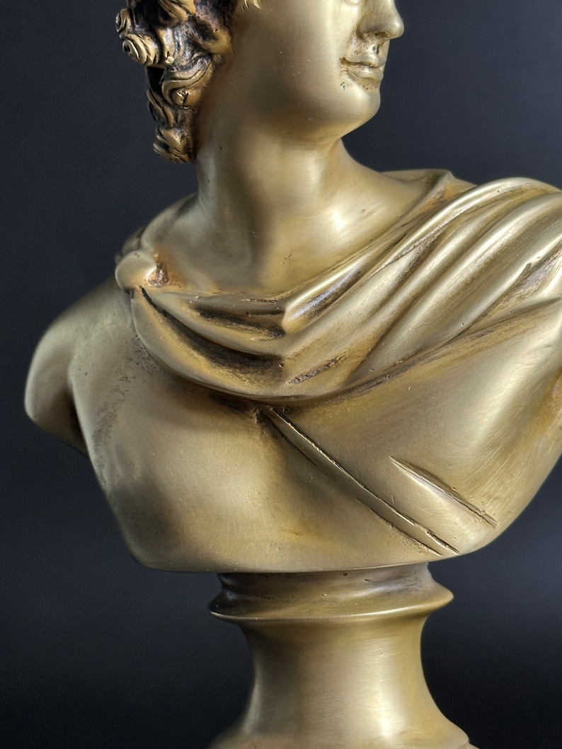 19th Century, Bronze Bust Depicting the Apollo Del Belvedere - Etsy