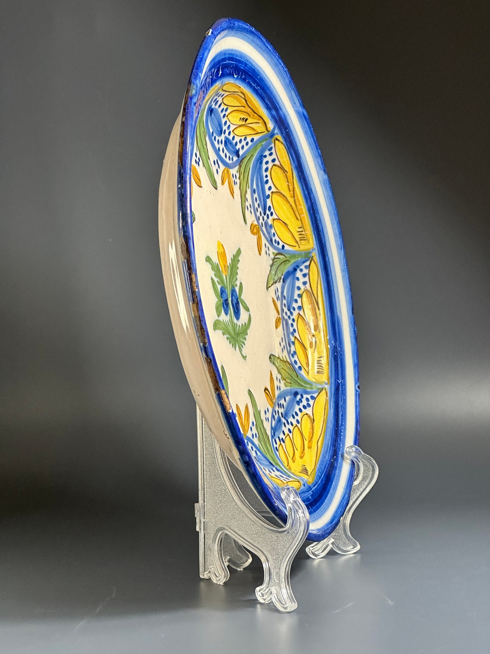 19th, Antique Manises Plate - Spanish Ceramics - Etsy