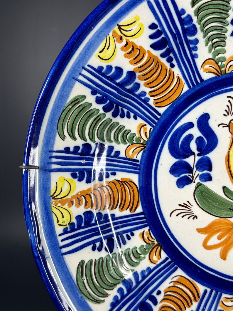 19th Antique Manises Plate Spain - Etsy