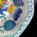 Vintage Italy Large Ceramic Romano Innocenti Flower Charger Plate ...