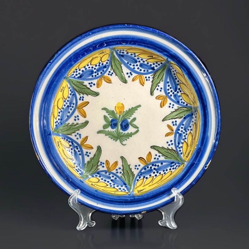 19th, Antique Manises Plate - Spanish Ceramics - Etsy