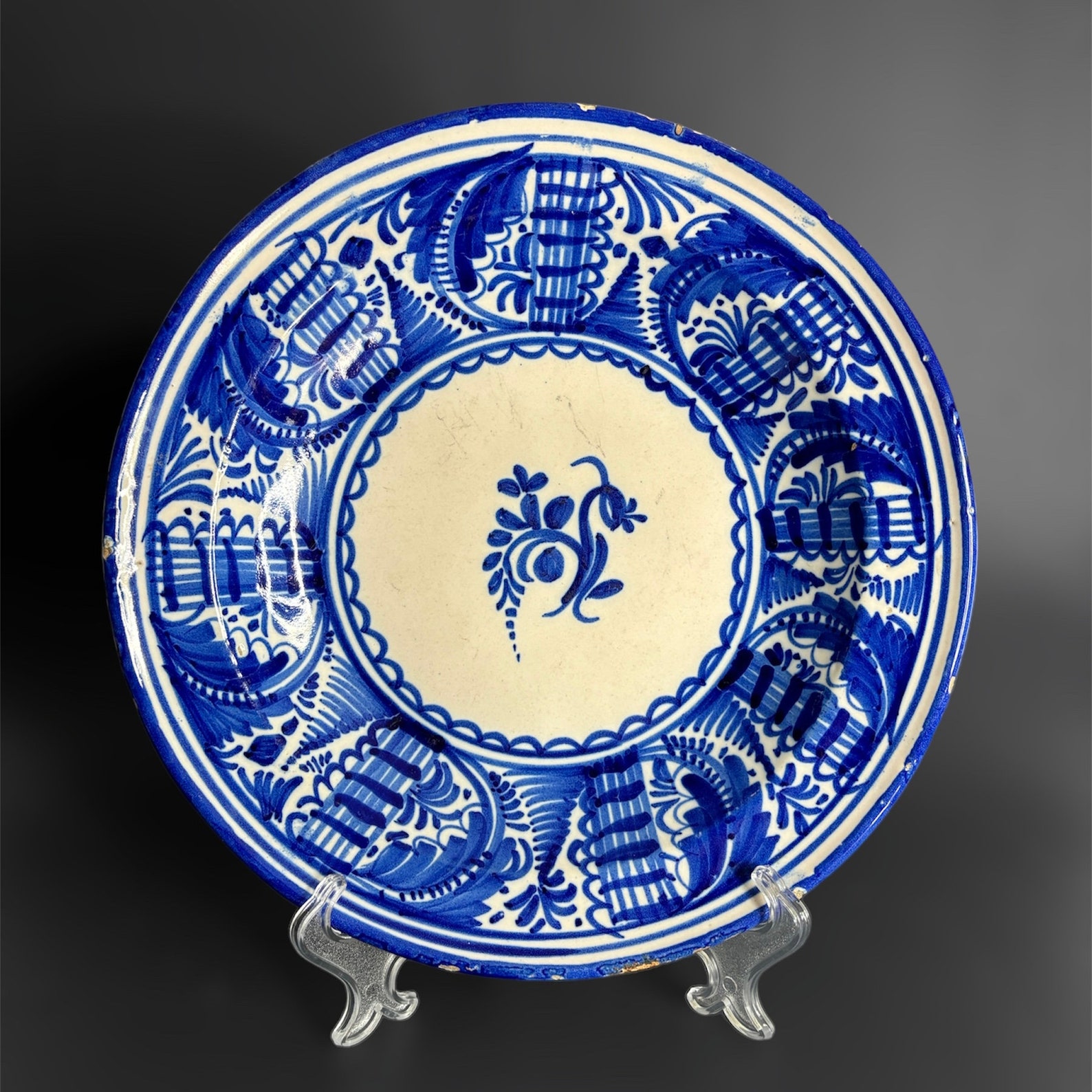 19th, Antique Manises Plate - Spanish Ceramics - Etsy