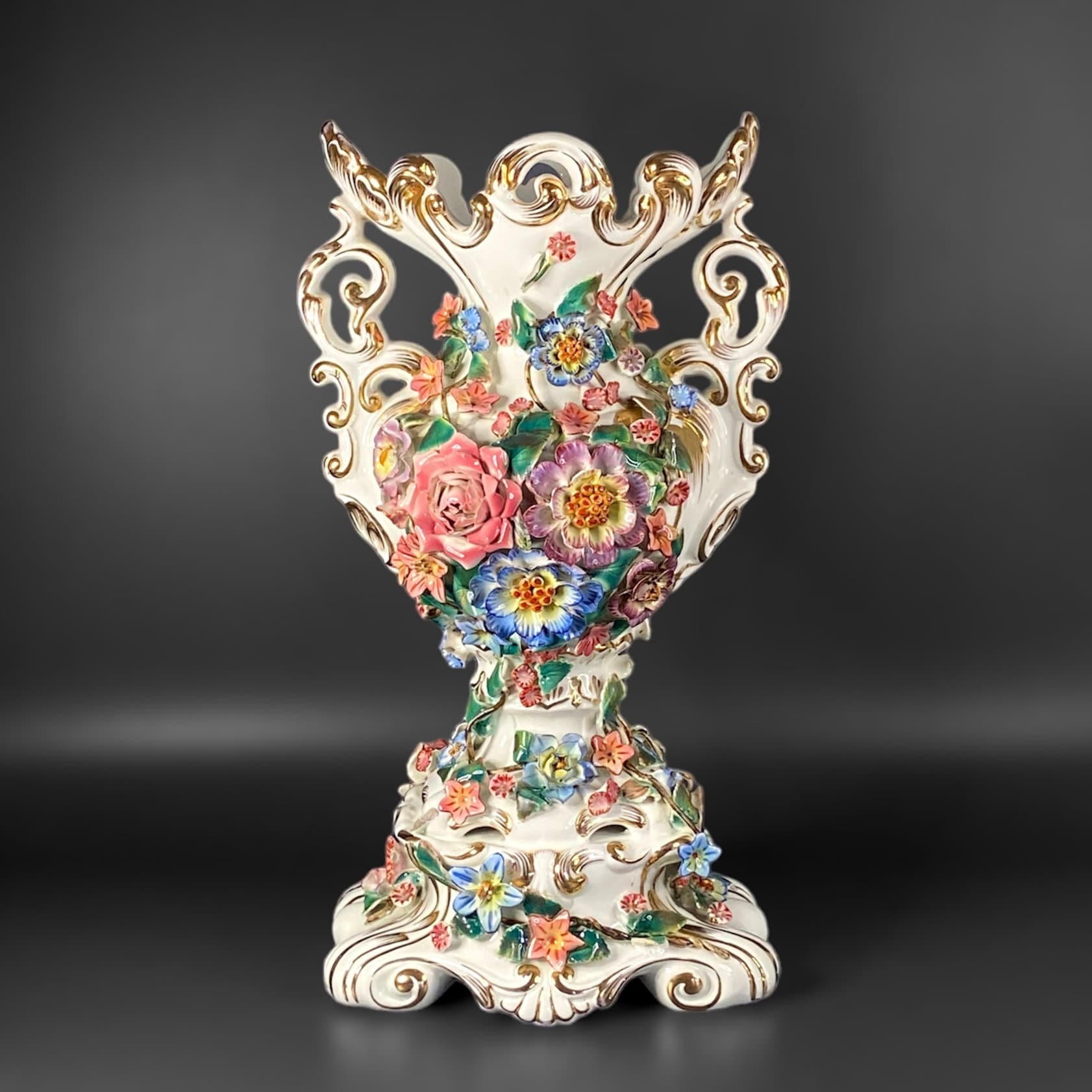 1850s, Rare Antique Coalport Coalbrookdale Vase Porcelain - Etsy