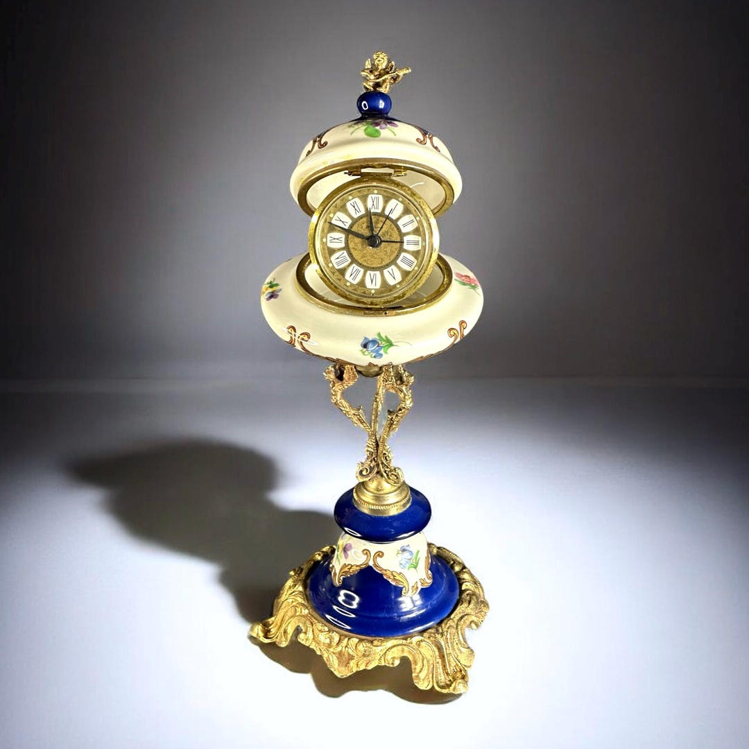 Vintage Limoges Clock blessing 1980s - Etsy