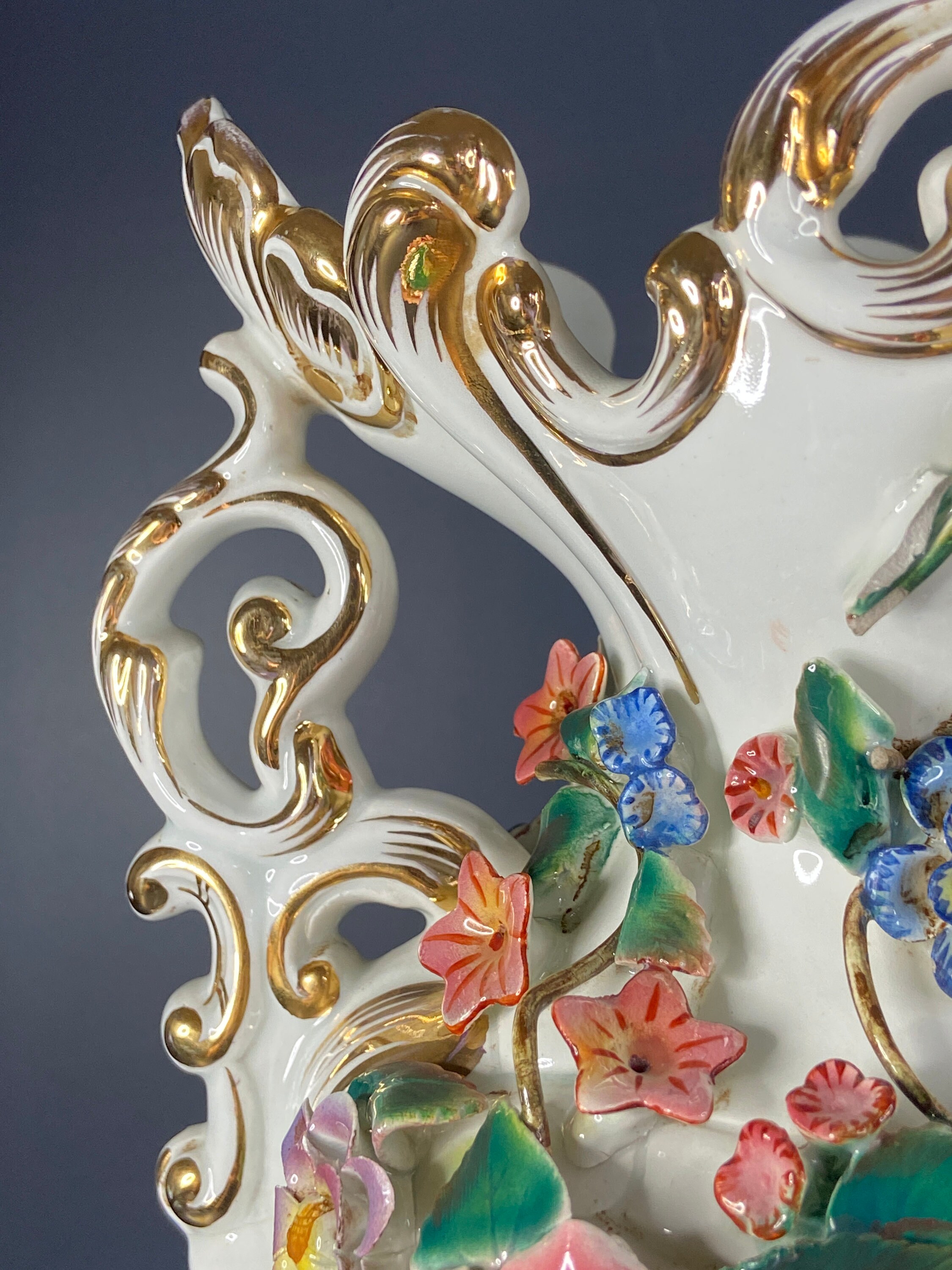 1850s, Rare Antique Coalport Coalbrookdale Vase Porcelain - Etsy