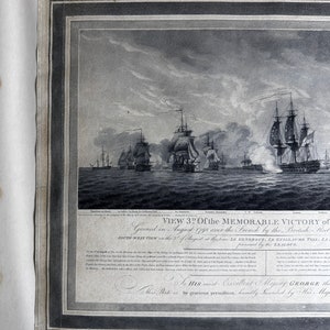 1800s, Engraving. View 3d. of the Memorable Victory of the Nile, Gained ...