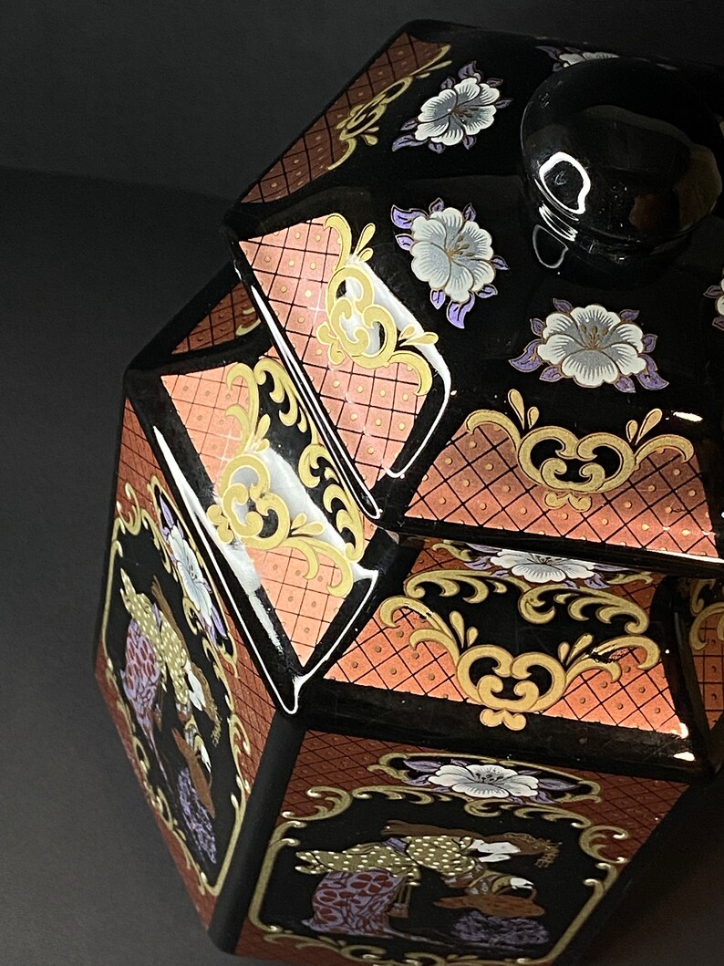 Dos Hermosos Jarrones Vintage Decorados Con Cerámica Fina - Etsy